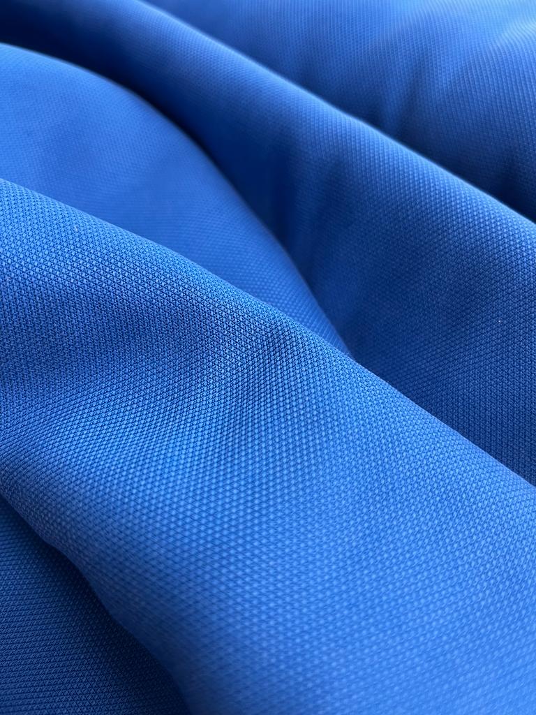 Tencel moyen façon oxford bleu roi - La Jolie Girafe Tencel moyen façon oxford bleu roi - La Jolie Girafe